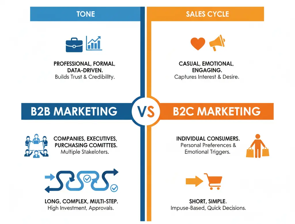 B2B vs B2C: What's the Difference? - Tattvam Media