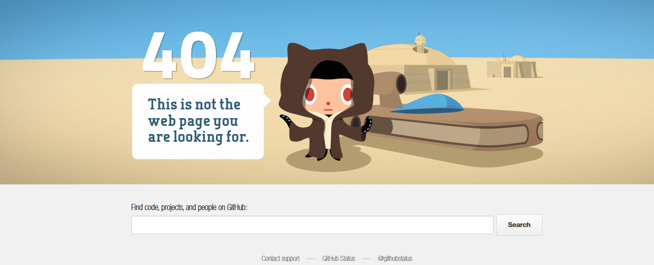 The Best 404 Pages: 30 Most Creative Examples - Tattvam Media