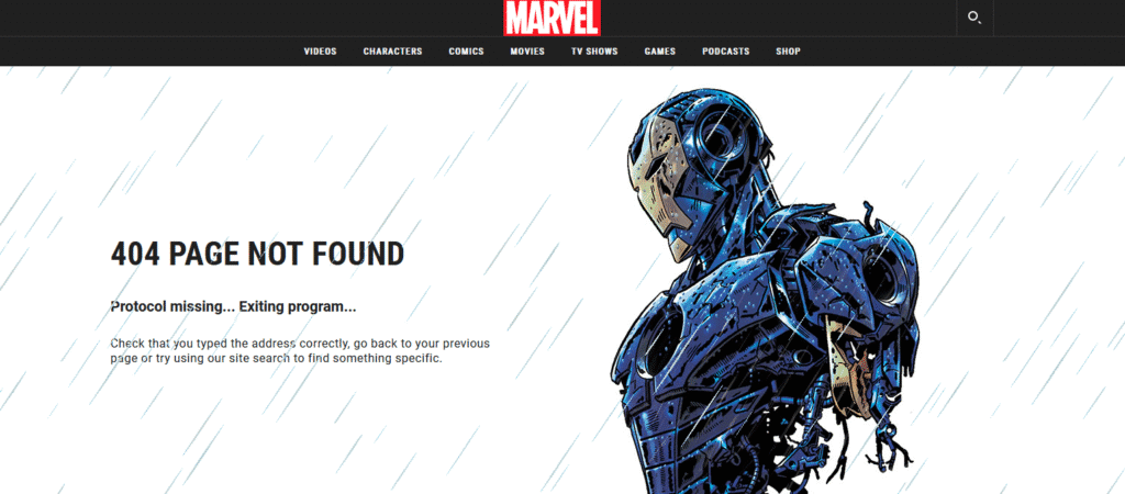 The Best 404 Pages: 30 Most Creative Examples - Tattvam Media